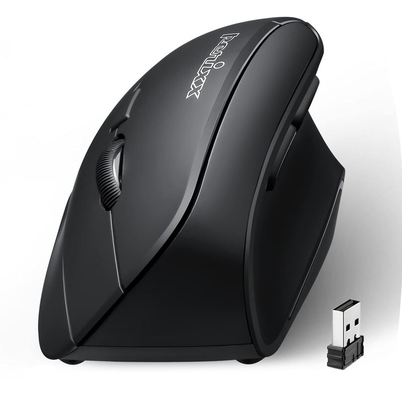 Perixx ペリックス PERIMICE-715II エルゴノミクスマウス 垂直型 右利き用 USB 人間工学デザイン (ワイヤレス)PERIMICE-715IIは右手専用の2.4Gワイヤレス縦型エルゴノミクスマウスです。 アクセスしやす...