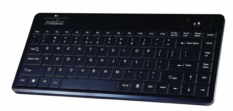 Perixx ぺリックス PERIBOARD-706PLUS トラックボール 付き ワイヤレス キーボード 14mmトラックボール搭載 2.4GHz コンパクト ミニ 無線 英語配列 省スペース 315x147x26mm 【正規品】14mm...