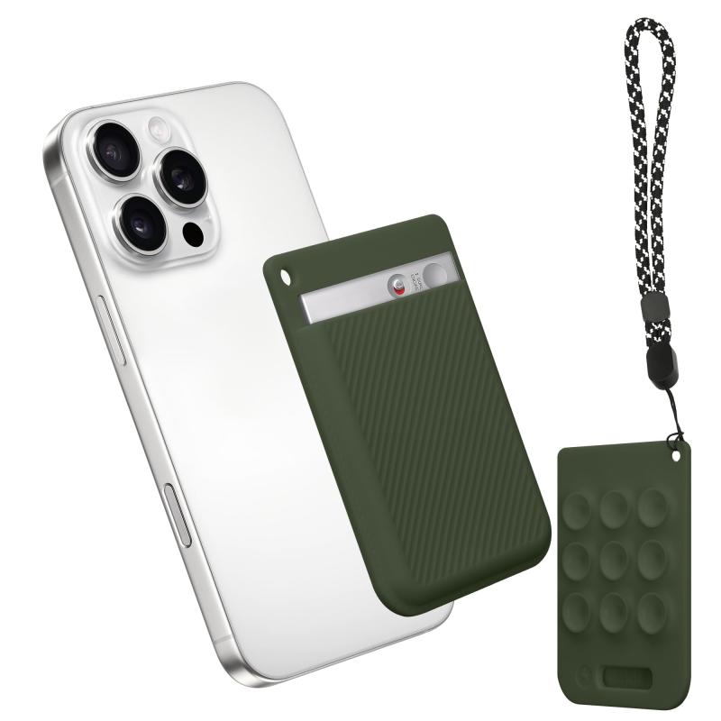 kwmobile カバー PLAUD Note AI Voice Recoder対応 ケース - ボイスレコーダー 傷防止 耐衝撃 シリコン 吸盤 黒色ぴったり: PLAUD Note AI Voice Recoder対応スタイリッシュ&a...