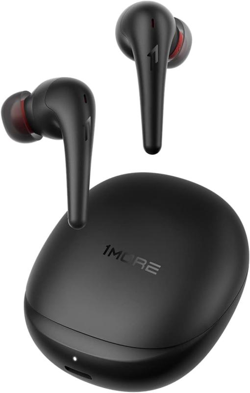 1MORE Aero ワイヤレスイヤホン アクティブノイズキャンセリング 外音取り込みモード Bluetooth 5.2 EQ AAC対応 脱着認識 IPX5防水 カナル型 ワイヤレス充電 通話マイク 自動ペアリング♫【広帯域アクティブノイ...