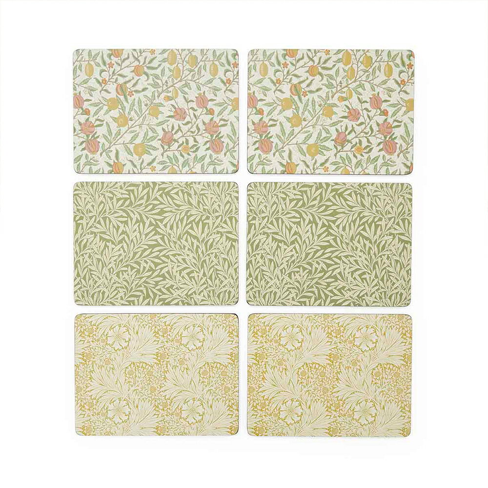 スポード ウィリアムモリス プレイスマット30x23cm 6枚セット シンプリーミックス X0010569924 イギリス 洋食器 陶器 藍の単色で和洋中どんなお食事にでも万能にお使いいただけます。 ［ William Morris／ウィリ...