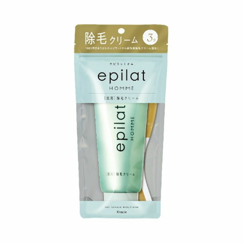 ●1983年生まれのエピラットから男性用除毛クリーム発売●クリームを塗って、3〜6分待つだけで、ムダ毛がキレイに取り除けます●効果は最大1週間。ツルスベ素肌が続きます●生え始めの毛がチクチクしません●お肌保護成分配合（カモミールエキス、海藻...