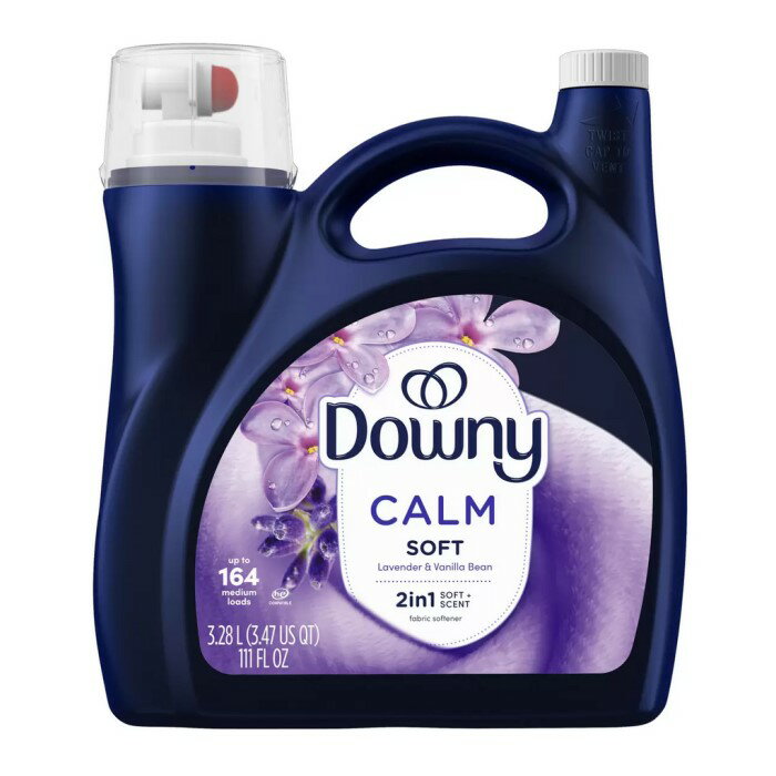 【商品名】 Downy Calm ダウニー カーム ラベンダー&バニラ 柔軟剤 【内容量】 3.28L：164回分 【商品説明】 ラベンダーとバニラビーズの香り。 ダウニーインフュージョンカーム柔軟剤は、衣類から放たれる心地よい香りを楽しめ...