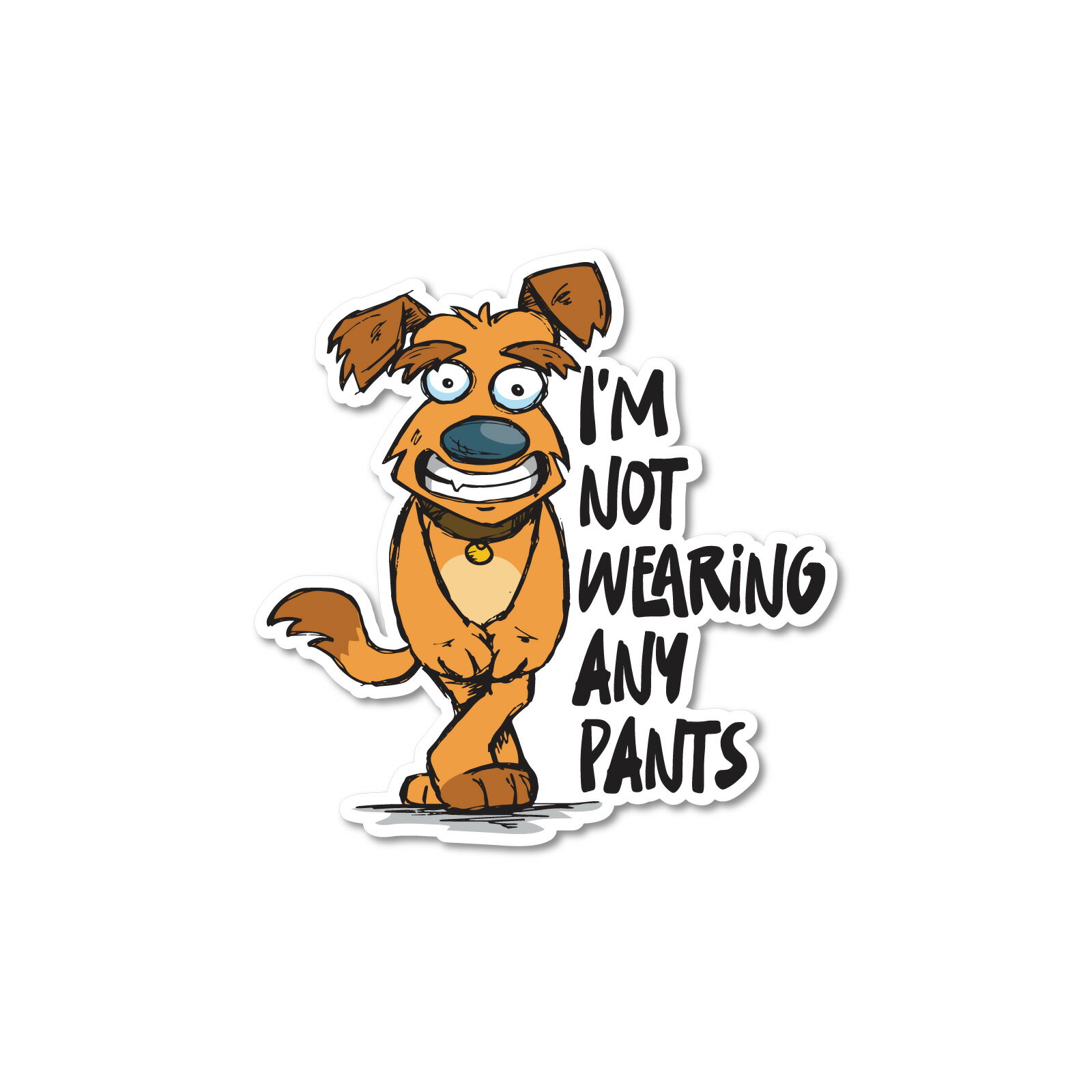 ノットウェアリングパンツ　／　I'M NOT WEARING AN PANTS. パンツなんて履いてないよ。 自由なスタイルで、今日もリラックス！ サイズ：W50×H51mm 素材：PVC(ポリ塩化ビニル) 品番：SPS14726 JAN：...