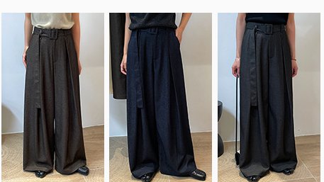 日常のコーディネートにぴったりなロングワイドパンツが登場しました！ハイウエストデザインとウエストリボンが、すっきりとしたシルエットを実現し、スタイルを引き立てます。シンプルでありながら上品な印象を与える無地仕上げは、オフィスからデート、お出...
