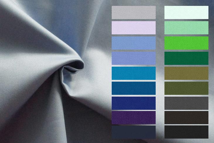 ロングセラーの中肉厚のコットン100%カツラギ。 耐久性が高くしっかりとした風合いと、ソフトな肌ざわりが特長の素材です。 カラーバリエーションを豊富に取り揃え、資材などに適した扱いやすい狭巾で展開しています。 しっかり目のシャツ地ほどの厚さ...