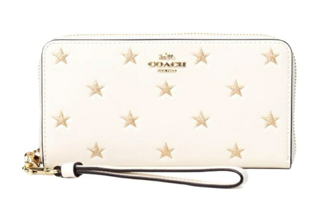 コーチの収納力抜群のジップアラウンドの長財布。ロング ジップ アラウンド ウォレット スター プリント チョーク。カードもたくさん入り使い勝手抜群なロング ジップ アラウンド ウォレットです♪コーチ直営アウトレット品です。※プレゼント用に♪...