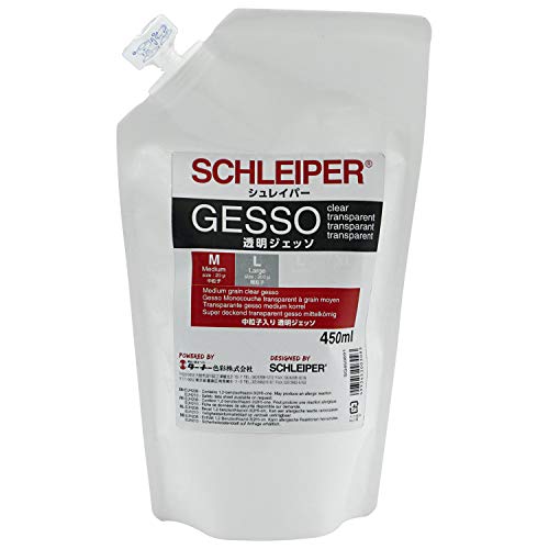 M 中粒子トランスペアレント/450ml/SG450891・Color:トランスペアレントSize:450mlStyle:M 中粒子・パッケージ個数:1・用途：アクリル絵具、樹脂絵具、油絵具などの下地・塗れるもの：紙、キャンバス、布、コンク...