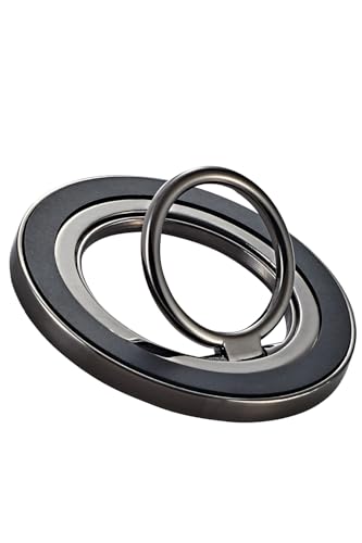 スマホリングブラック/-/PWSTRMKM360BK・パッケージ個数:1・MagSafe対応iPhoneの背面に磁石の力で取り付けられる、マグネットスマホリングです。・リングは360度回転するので、持ち方にあわせて自由に角度調節が可能。スタ...