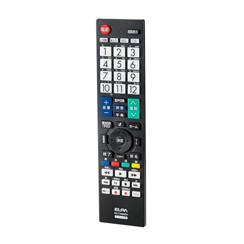 テレビリモコンブラック/-/RC-TV009SH・Color:ブラック・パッケージ個数:1・●設定不要ですぐに使えるテレビリモコン ●地上デジタルの主な機能を操作可能 ●アクオス ファミリンク対応でDVDやブルーレイとの連動操作に対応 ●2...