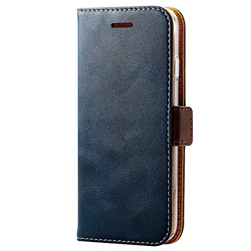 手帳型ネイビー/-/PM-A22SPLFYNV・Color:ネイビー・パッケージ個数:1・対応機種：iPhone SE (第2世代/第3世代)、iPhone 8、iPhone 7・便利な機能を搭載した、革のようなやわらかな風合いのiPhon...