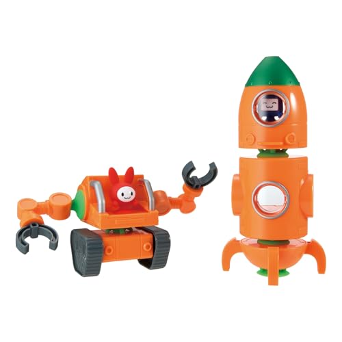 メガウサロケット合体セット/-/-・Color:メガウサロケット合体セット・パッケージ個数:1・（C）BANDAI/PLEX・［カテゴリー］キューバイン・［使用電池］電池・不要・［対象年齢］3才〜商品紹介 吸盤でピタッとくっついて合体する『...
