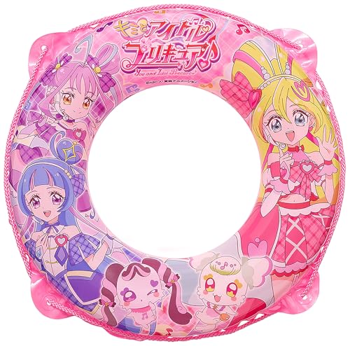 ピンク/小/AFD-55A・対象年齢：3歳以上・サイズ：55cm・ロープ付き・かんたん空気栓装着商品・対象年齢3歳〜6歳くらいのお子様に最適！。膨らんだ状態のウキワの内周は約80〜85cmです。大人気「キミとアイドルプリキュア♪」の浮輪です...