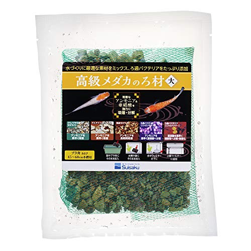 -/大/-・パッケージ個数:1・水づくりに最適な素材をミックス商品紹介 餌の食べ残しやフンなどから発生するメダカに有害なアンモニアを3種類のゼオライトで素早く＆長期間吸着、添加されているろ過バクテリアの硝化作用によって素早く無害化されます。...