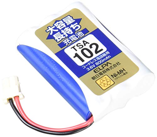 シャープなど/-/TSA-102・パッケージ個数:1・すぐに使える充電済・自己放電を抑制・安全装置内蔵・適合機種 ・シャープ:A-002 ・NTT:電池パック-107 同等品・周波数レンジ20-20 000 Hz■3.6V 800mAh ■...