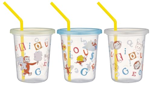 おさるのジョージおさるのジョージ/直径9cm×高さ10.6cm/SIH3ST-71887・Color:おさるのジョージ・パッケージ個数:1・サイズ：径9×高10.6cm、ストロー：17cm・材質：ポリプロピレン・原産国：日本ストロー付きの軽...