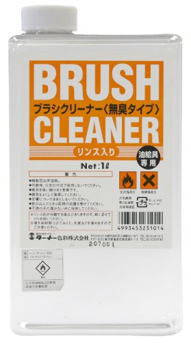 透明/1.0L/0・Size:1.0L・パッケージ個数:1・使用用途:筆の洗浄 、危険等級III・第2石油類・火気厳禁無臭タイプの筆洗液です。無臭なので室内で使ってもいやな臭いがしません。 (.co.jpより)