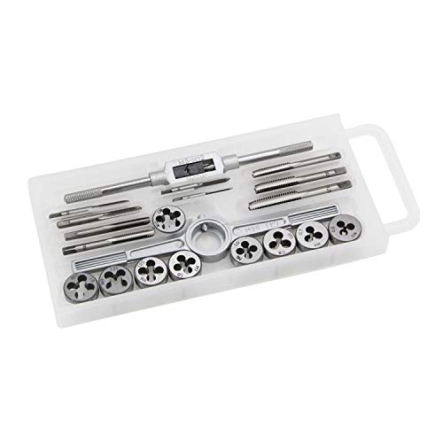 20Pcs-/セット内容数:20PCS/EV-20TD 20PCS・Style:20Pcs・パッケージ個数:1・用途:一般鉄鋼のネジ切り用タップダイスセット・セット内容数:20PCS・セット内容:タップハンドル・ダイスハンドル・収納ケース・...