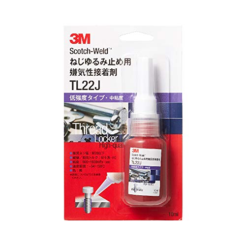低強度/中粘度パープル/10ml/TL22J 10ML・Size:10mlStyle:低強度/中粘度・パッケージ個数:1・細目のねじ、ナット、ボルトなどの小径部品にご使用ください。・ネジ、ナット、ボルトを効果的に密着させ、緩みを止めます -...