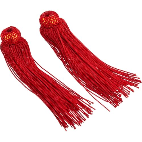 レッド/15cm/TU150-R・Color:レッドSize:15cm・本体サイズ: 約15cm・素材: レーヨン100％・入数: 1組2本・生産国: 日本多くの糸を束ねて、その先端を散らして垂らしたものです。ひょうたん房や額房など幅広くご...