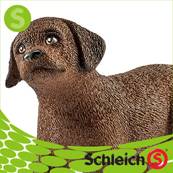 ●ドイツのシュライヒ社が制作した農場動物シリーズのラブラドールレトリバーの仔（仔犬 小犬 こいぬ）のフィギアです。農場の様々な動物や犬、ウマなどを細部まで精巧に再現しています。1935年 フリードリッヒシュライヒがドイツに設立したschle...