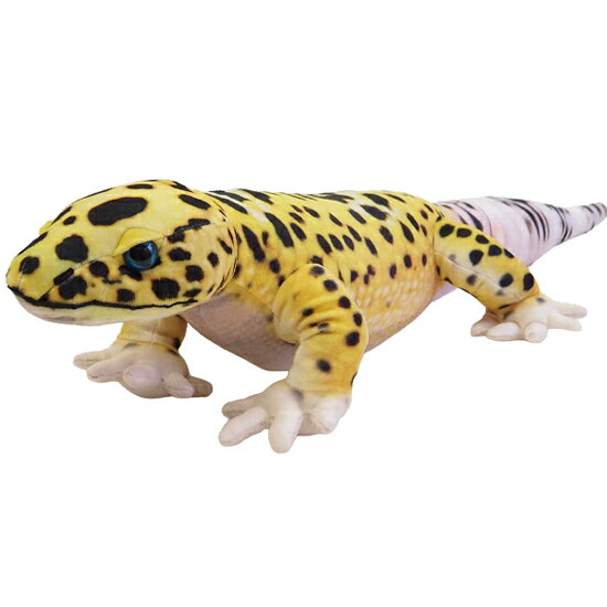 ●ワイルドリアルズ ヒョウモントカゲモドキは、独特な色や柄を再現した生地を使用した新しいタイプの爬虫類のぬいぐるみです。 写真のように細部の柄までプリントした生地を使用しながらぬいぐるみらしい可愛らしさも残すため、プリントはただの写真ではな...