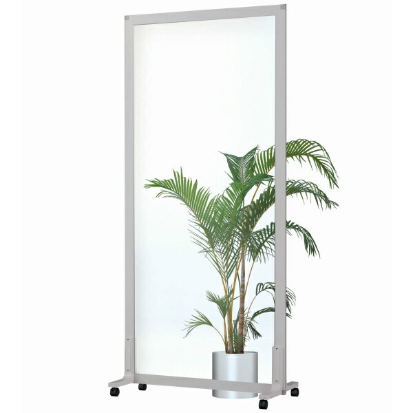 パネルサイズ（外寸） H1500×W700(mm) パネル厚：21(mm) 材質 パネル本体：3mmアクリル板 フレーム：アルミ粉体塗装（ホワイト） 安定脚：アルミ粉体塗装（ホワイト） エンドカバー：PVC（グレー） キャスター：ナイロン（...