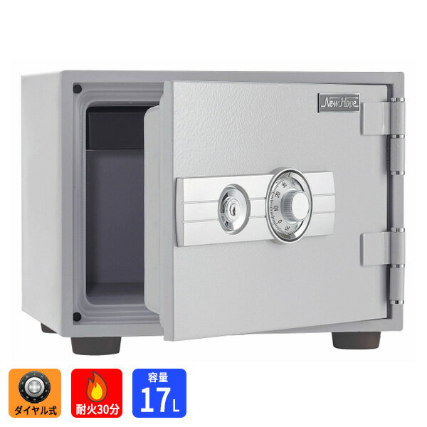 　■　ダイヤルを左右に廻し、番号を合わせて解錠する仕組みは、安全性と信頼性の高い金庫の代表的な施錠システムです。 　■　耐火時間は、30分です。家庭用、業務用として人気があります。 　■　庫内は、A4用紙の収納が可能です。 　■　庫内最上部...