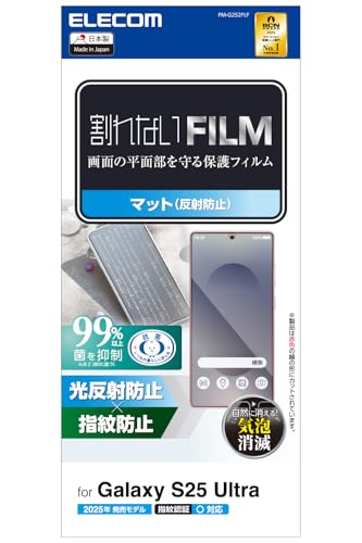 マットクリア/-/PM-G252FLF・PatternName:1)フィルム単品Style:マット・パッケージ個数:1・端末の画面を傷や汚れから守る、指紋防止・反射防止タイプの画面保護フィルムです。・指紋・皮脂汚れが付きにくく、残った場合で...