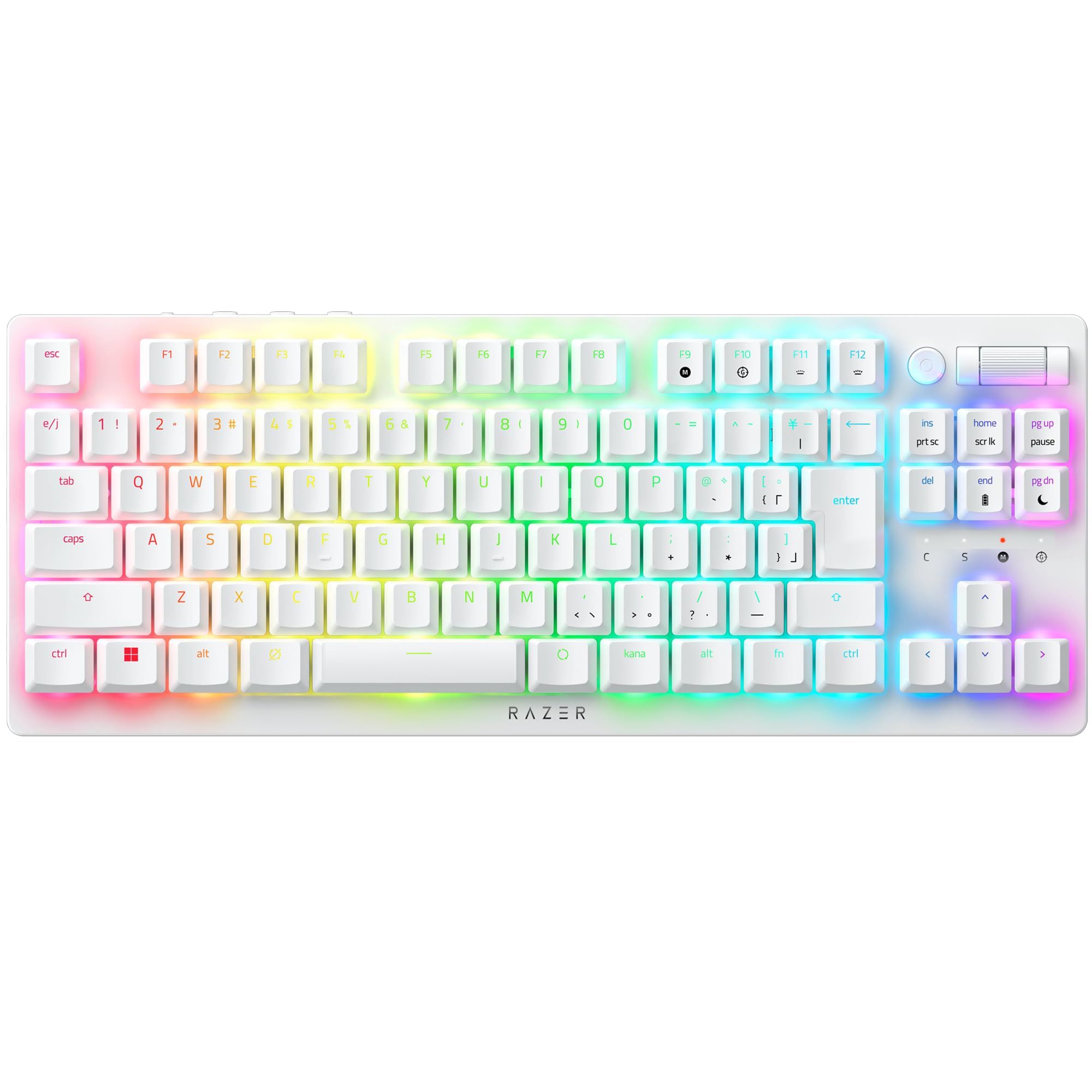 ホワイト/-/RZ03-04373600-R3J1・パッケージ個数:1・ワイヤレス超薄型オプティカルキーボード「Razer DeathStalker V2 Pro Tenkeyless」に新色、ホワイトカラーが新登場です。トップレベルのパフ...