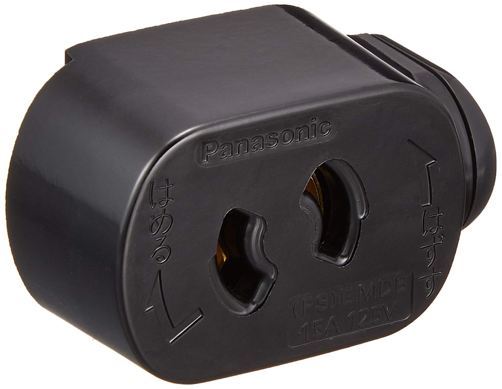 ブラック/-/DH8530・パッケージ個数:1・●配線ダクト用(br)●2P 15A 125V(br)●抜け止めコンセントが付いたコンセントプラグです●配線ダクト用 ●2P 15A 125V ●抜け止めコンセントが付いたコンセントプラグです