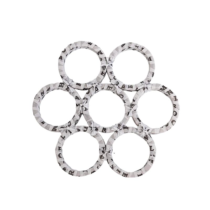 ボンフィン2WAYトリベット鍋敷き フラワー ホワイト【SORTEサステナブル】 &nbsp; ブラジルのボンフィンリボンとリボン芯を使用したインテリア飾りにもなるサステナブルな2WAY鍋敷きです。テーブルを傷つけず、収納方法も悩まずお洒落...