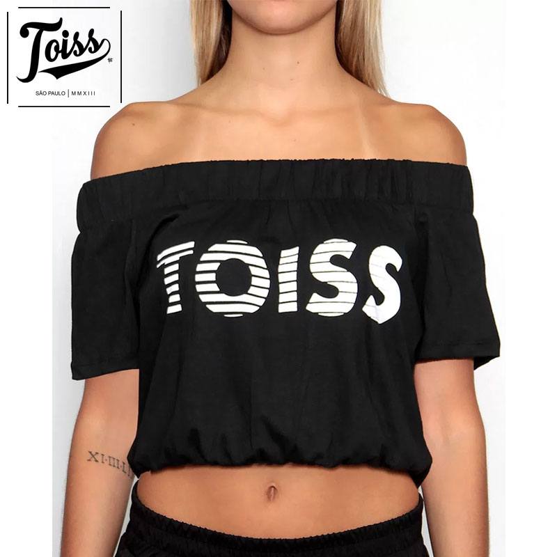【TOISSレディース】オフショルダーTシャツ"TOMARA QUE CAIA"【ネイマール愛用ブランド】 | ブラック &nbsp; ネイマール愛用ブランドとして人気のTOISS（トイス）のガールズラインです！ オフショルダーの肩だしスタ...