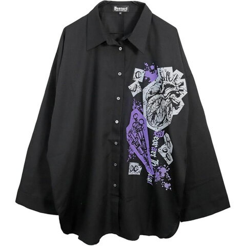 [Deorart Hospital ～ディオラート・ホスピタル～ ] ダークな病院をモチーフにした、セットアップシリーズ、ディオラート・ホスピタル。聴診器や錠剤をモチーフにしたヴィンテージ調のプリント、世界観満点のシリーズ。 オーバーサイズ...