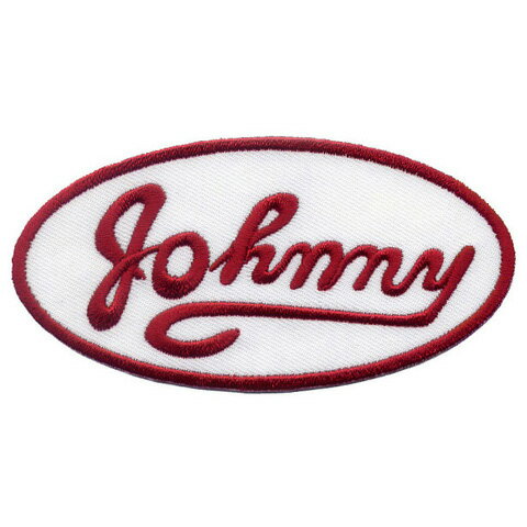 ワイルド・ワンなジョニー刺繍ワッペン！アイロン熱で手軽に取り付けが可能なので、簡単に自分だけのオンリーワン・オリジナル・スタイルが演出できます。 Gジャンやシャツ等のカスタムにどうぞ！ COLOR WHITE × RED なるべく実物に近い...