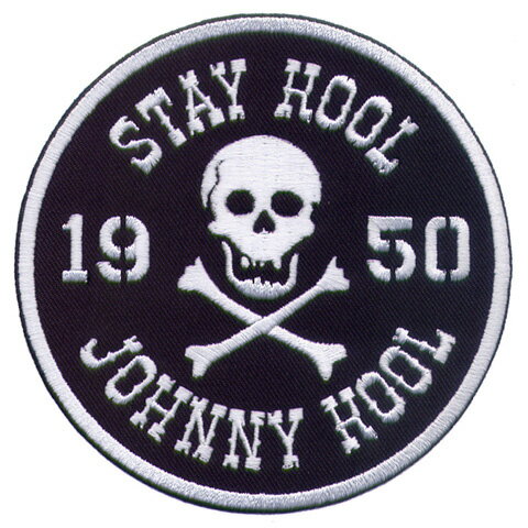 シンプル＆クールなスカル刺繍ワッペン！（直径：10センチ） アイロン熱で手軽に取り付けが可能なので、簡単に自分だけのオンリーワンが演出できます。革ジャンやシャツ、デニム等のカスタムにどうぞ！ COLOR BLACK × WHITE なるべく...