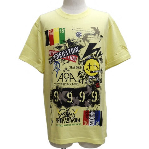 COLOR YELLOW なるべく実物に近い色合いで 画像を載せておりますが、 お使いのモニター等により 若干実物と異なる場合がございます。 あらかじめご了承のほどよろしくお願いいたします。 SIZE 肩幅 身幅 着丈 袖丈 Men's M...