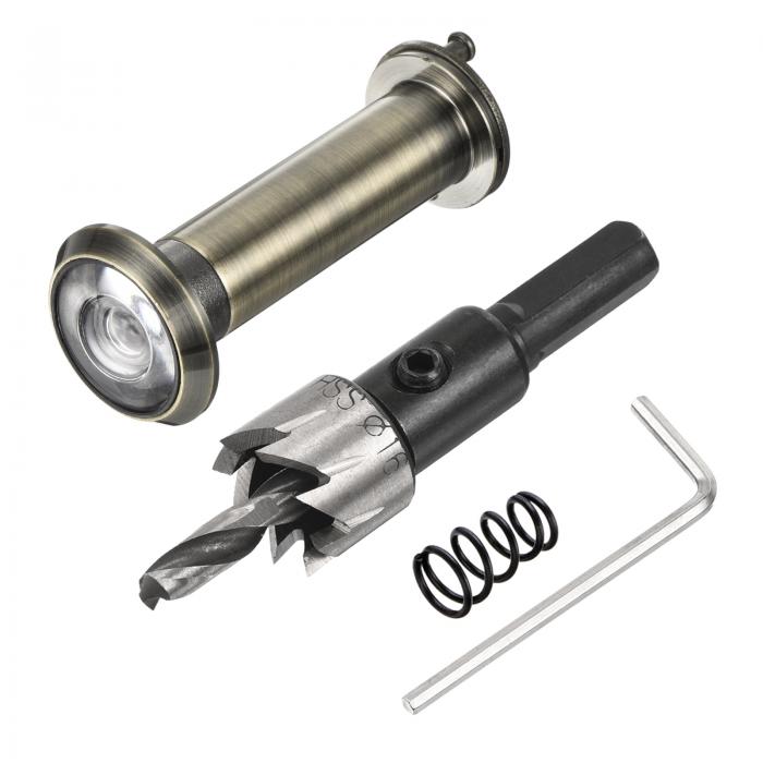 商品詳細 特徴 【属性1】穴の直径：16-21 mm / 0.62-0.82"；ドアの厚さ：65-105 mm / 2.55-4.13"；最小高さ：6.5 cm / 2.55"、最大伸長高さ：10.5 cm / 4.13"；ドアビューアーの...
