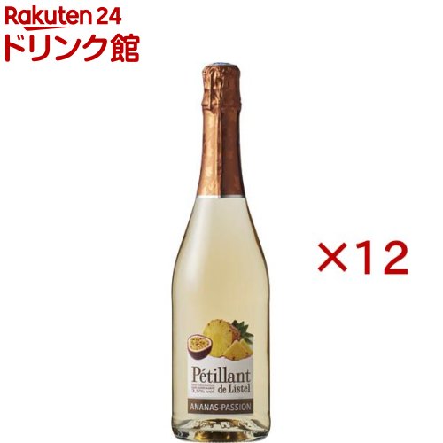 お店TOP＞アルコール飲料＞ワイン＞ペティアン・ド・リステル パイナップル＆パッションフルーツ (750ml×12セット)【ペティアン・ド・リステル パイナップル＆パッションフルーツの商品詳細】●製造者のリステル社は、南仏モンペリエ近郊の地...