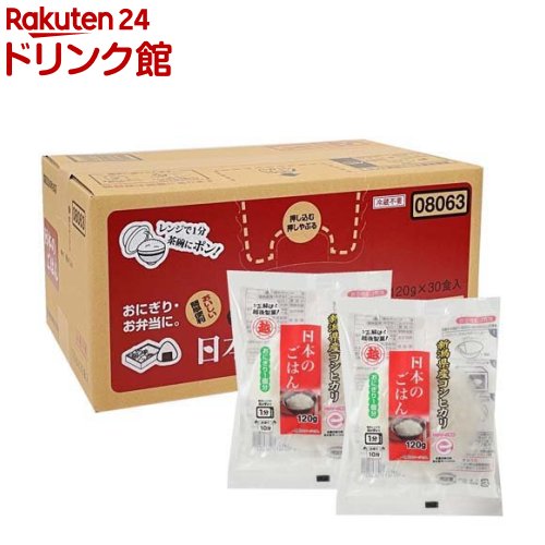 お店TOP＞日本のごはん (120g*30食入)【日本のごはんの商品詳細】●毎日の食卓にピッタリの120g、30食入りのパックごはんです。●ケースから1食ずつ取り出しやすい仕様で、段ボールのままストックしていただくことができます。●新潟県産...