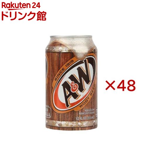 お店TOP＞ソフトドリンク・清涼飲料＞炭酸飲料＞A＆W ルートビア (24本入×2セット(1本355ml))【A＆W ルートビアの商品詳細】●アメリカンダイナーの味と、その独特な風味から中毒性抜群の「A＆Wルートビア」です※商品デザインはロ...