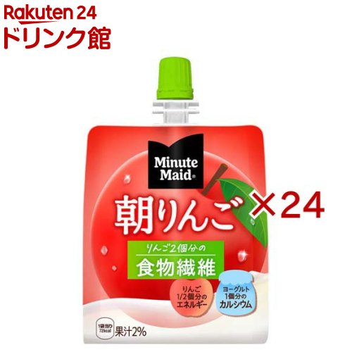 お店TOP＞野菜ジュース・フルーツジュース＞フルーツジュース＞ミニッツメイド 朝リンゴ (6個入×4セット(1個180g))【ミニッツメイド 朝リンゴの商品詳細】●リンゴ2コ分の食物繊維●リンゴ1／2コ分のエネルギー●ヨーグルト1コ分のカル...