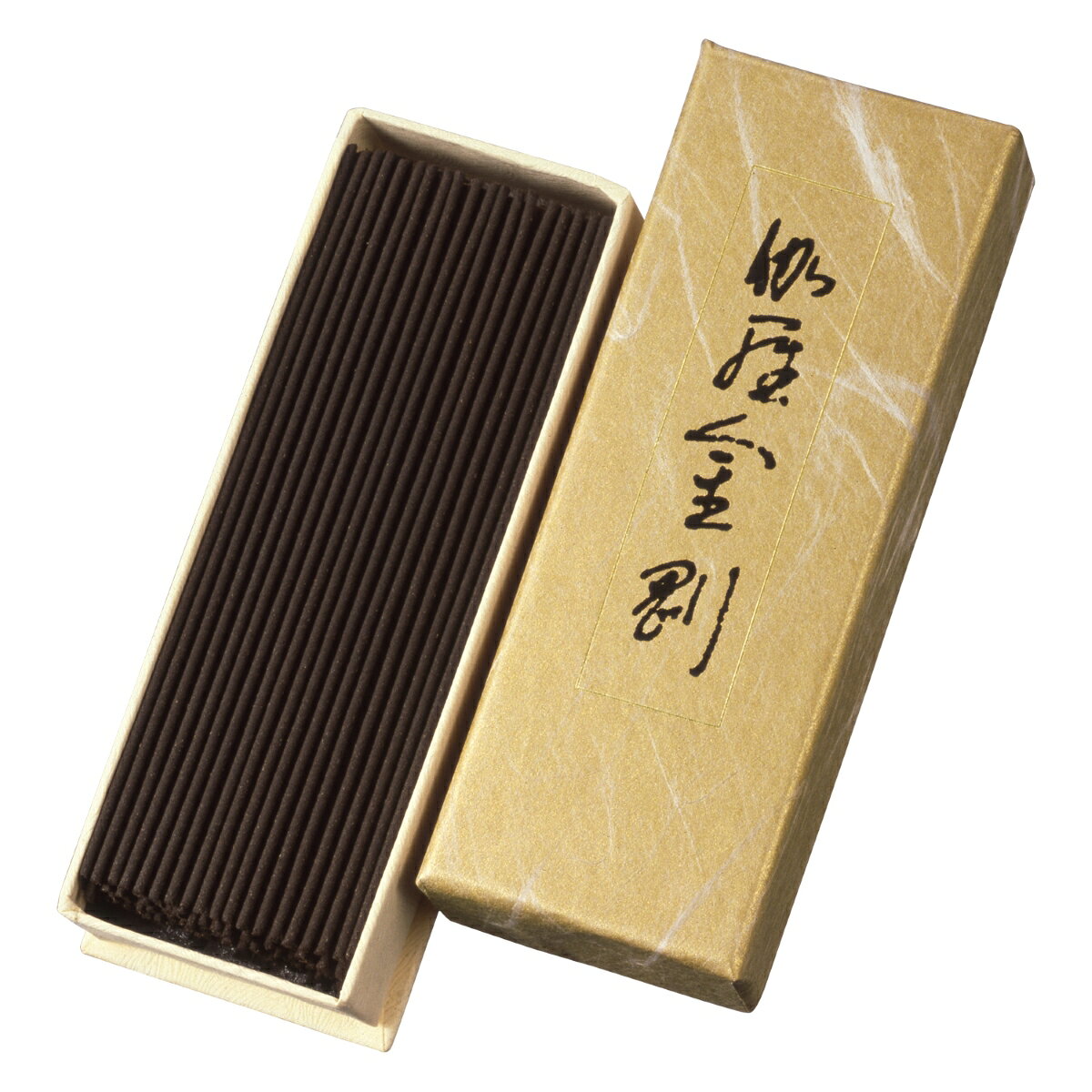 商品仕様 商品名 伽羅金剛 バラ詰 香り 甘みのある華やかな香りと、優雅で重厚感のある香り 特徴 香木として珍重される伽羅と沈香を豊富に用い、白檀や生薬系香料をバランスよく調合したバラ詰タイプのお線香です。伽羅の上品な甘みと沈香の奥深さが調...