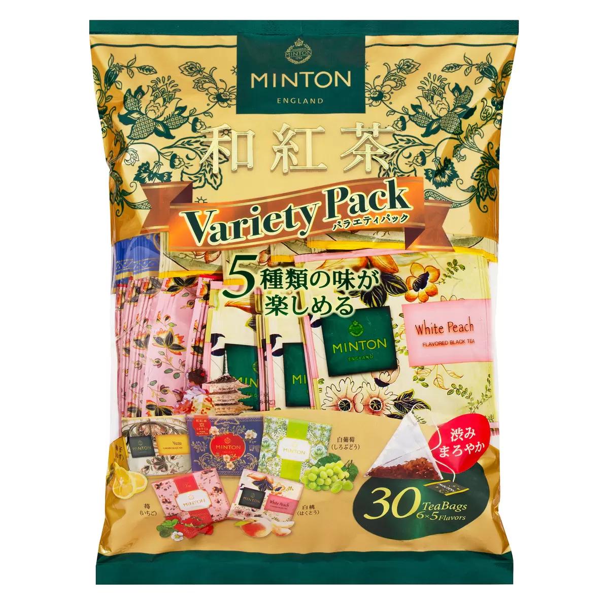 国産紅茶ティーバッグ 京都府産、静岡産、鹿児島県産の茶葉使用 原材料：紅茶、グレープフルーツ皮、香辛料 30杯分（5種類　各6杯分） 5種類の香りをバラエティパックに 京（みやこ）：京都府産茶葉ストレート、上品なあじわい 柚子：柚子皮入りの...