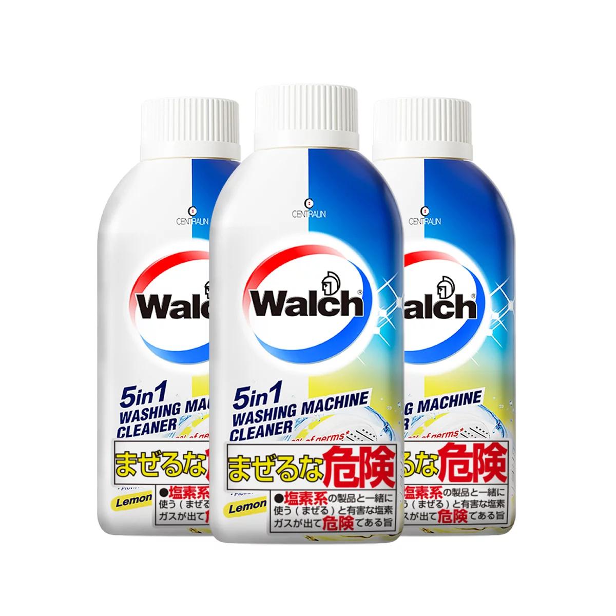 Walch(ウォルシュ)洗濯槽液体クリーナー (レモン)250ml×3本 汚れやニオイを根こそぎクリア 乳酸を使用で低臭&低刺激設計
