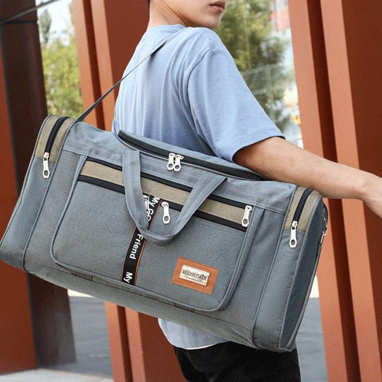 ■品名:メンズ帆布トートバッグ ■素材（外側）:オックスフォード ■素材（内側）:ポリエステル ■サイズ:SMALL/MEDIUM/BIG ■金具の色：シルバー ■開閉式：ファスナー式 ■ポケット 内側：メイン収納*1、サイドポケット*1 ...