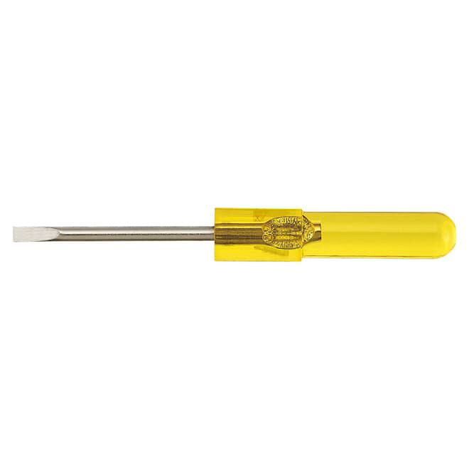 先端サイズ：-1.8X0.3 全長：51mm 軸長：23mm 軸径：1.8mmΦ ハンドル径：7.0mmΦ 重量：1.5g 注意：ドライバーはネジをまわす目的で作られています。この目的以外には使用しないでください。電気が流れている個所には使...
