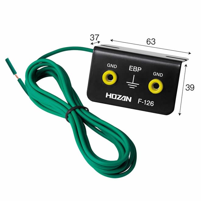 リストストラップを安全、確実にアース接続するためのターミナル 静電気対策の規格（RCJS）に対応 リストストラップは、同時に2本まで使用可能。 一般的な直径約4mmφバナナプラグなら、種類を問わず接続できます。 作業台の下に取り付けるタイプ...