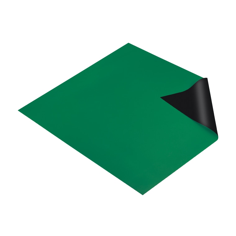 補強繊維により、敷設後に縮みにくく、マットの端が反り上がらないNBR製マット 内部に挟み込んだ網状の繊維でマットにコシを持たせており、床用マットとしてもご使用いただけます。 表面のすべり性が良いため、組立作業の机上などに最適です。 外形寸法...