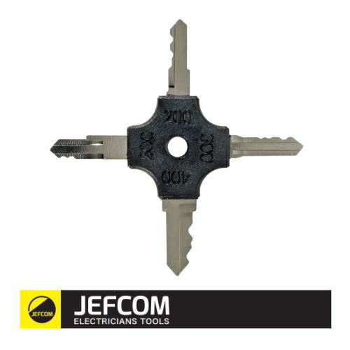 4タイプのカギに対応した配電盤、分電盤用の合鍵 商品特長 ●配電盤、分電盤用の合鍵 ●4タイプのカギに対応 ・No.500 タキゲン ・No.400 タキゲン ・No.300 タキゲン ・200番 ●本体に鍵番号の刻印入り 仕様 ・本体サイ...